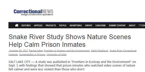Snake River Study Shows Nature Scenes Help Calm Prison Inmates ...